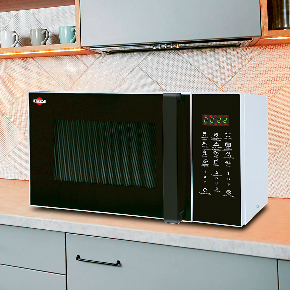 MICROONDAS TOKYO MOD TOK30B 30 LTRS DIGITAL C/GRILL BLANCO 220V 50HZ ...