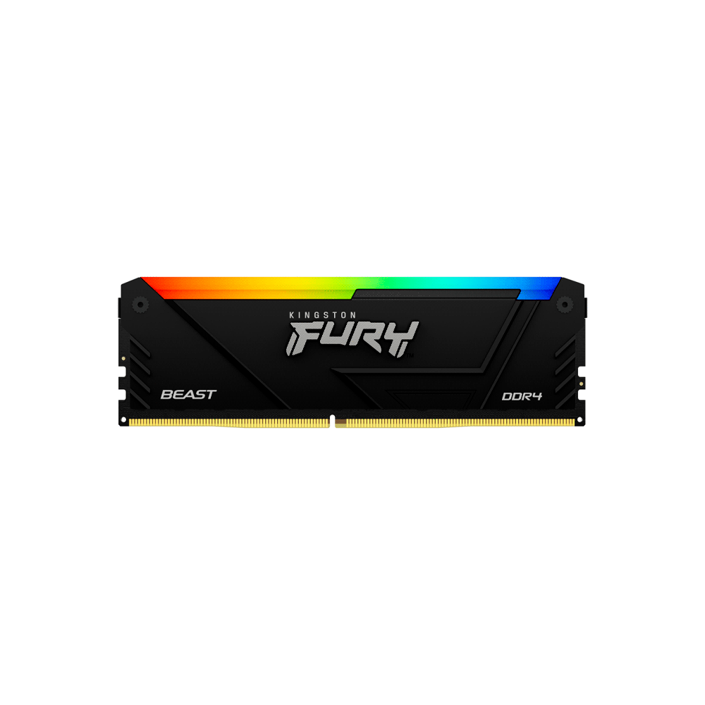 MEMORIA RAM DDR4 16GB 2666 KINGSTON FURY BEAST BK KF426C16BB2A/16 RGB XMP - Yasui